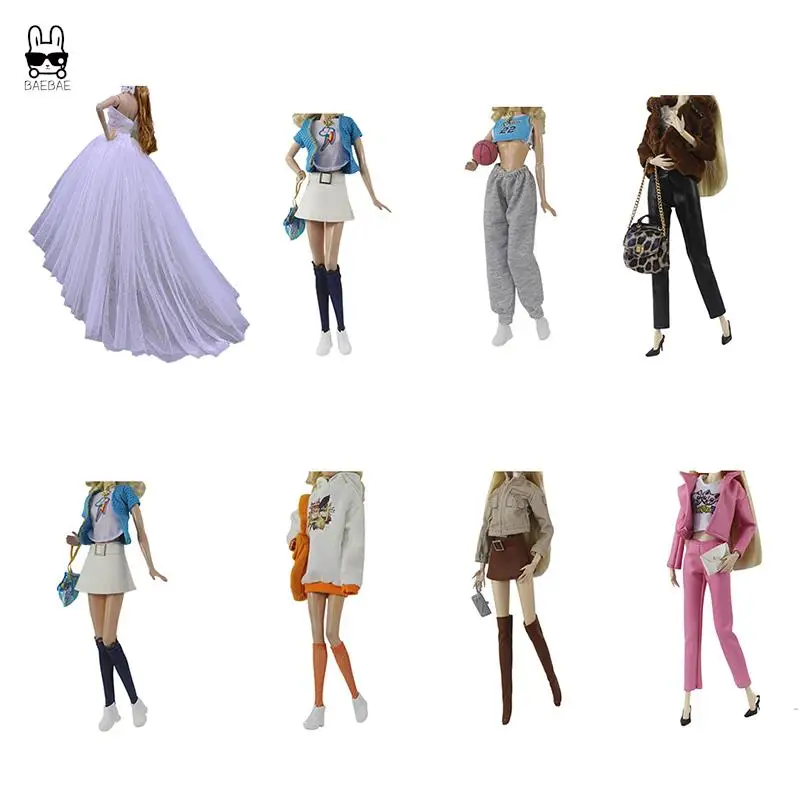 1-Set-Fashion-Dress-For-30cm-Doll-Daily-Outfit-Party-Skirt-Cute-Gown ...