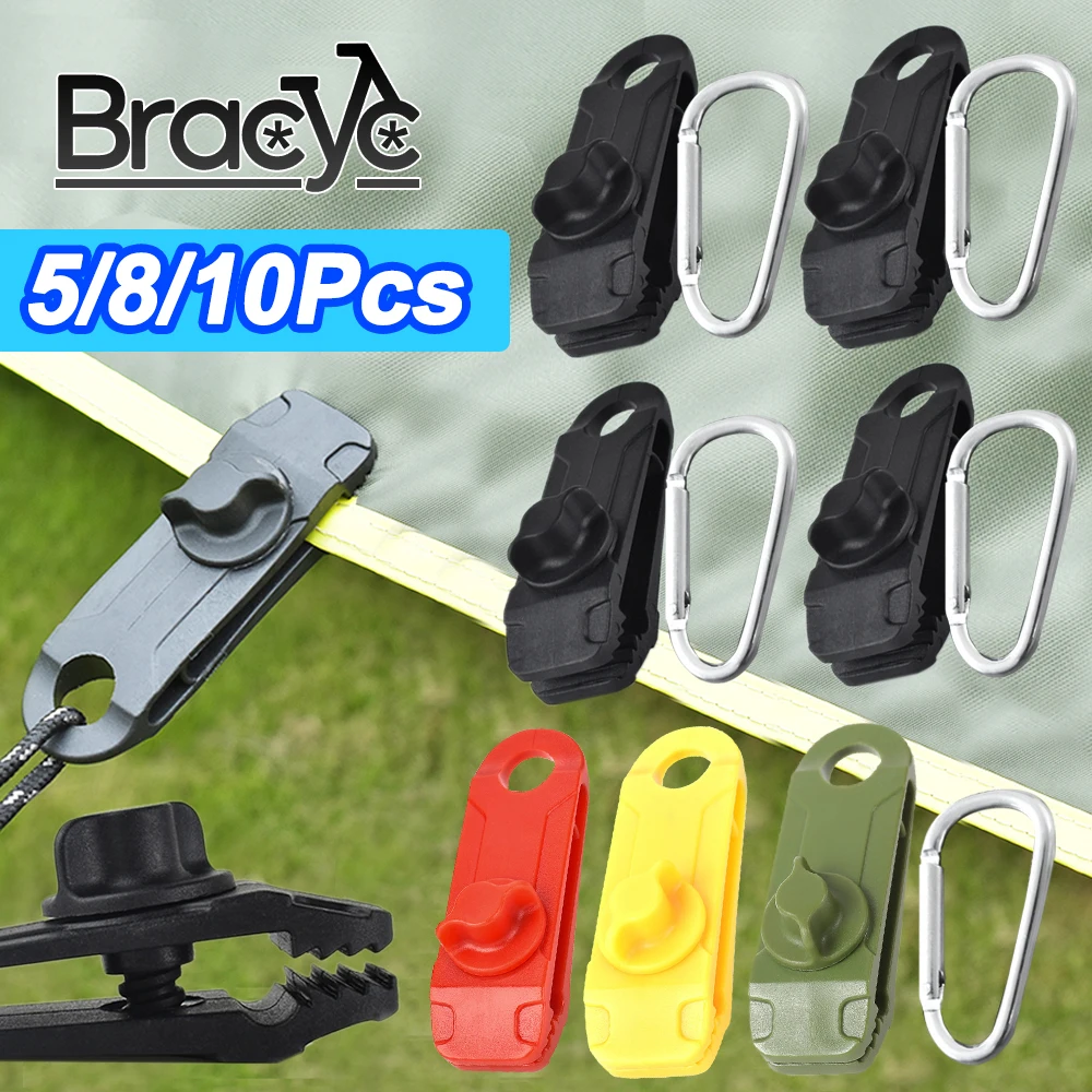 10PC Tarpaulin Clip Tent Canopy Clip Buckle Outdoor Wind Rope Tarp ...