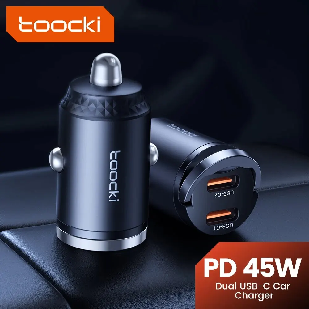 Toocki-Mini-PD-45W-Car-Charger-Pull-Ring-Fast-Charging-USB-C-Phone ...