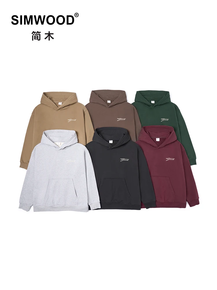 SIMWOOD-2023-Autumn-Winter-New-Oversize-Short-Length-Hoodies-Men-450gsm ...