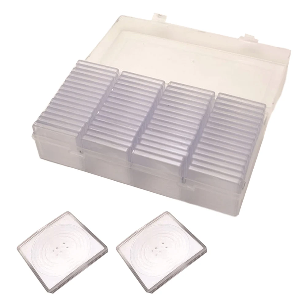 60PCS-Collection-Organizer-Storage-Box-Coin-Capsule-Case-Container ...