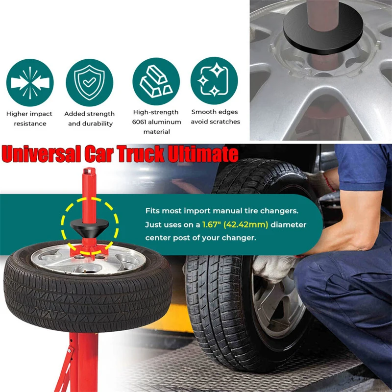 1-67-diameter-Center-Post-Aluminum-For-Harbor-Freight-Manual-Wheel-Tire ...