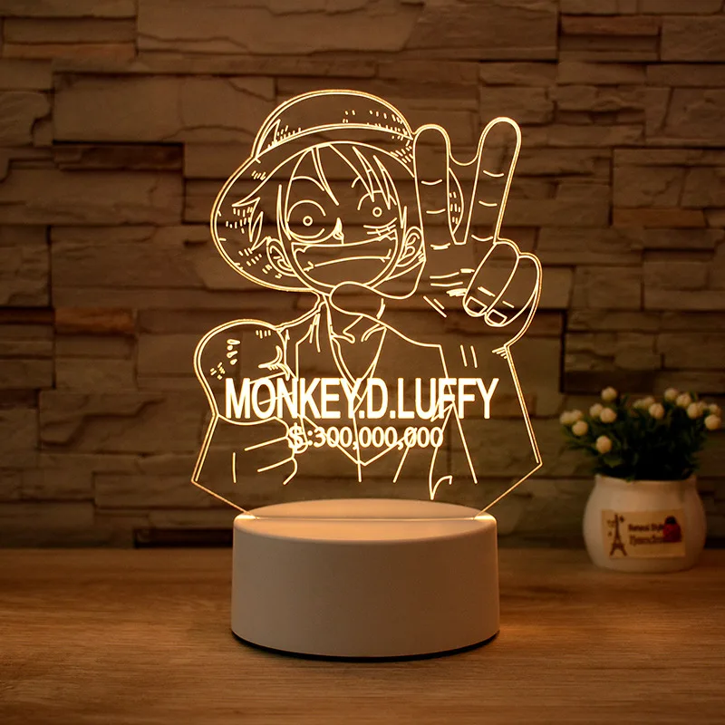 One-Piece-3D-Lamp-Acrylic-USB-LED-Night-Lights-Neon-Sign-Lamp-Xmas ...