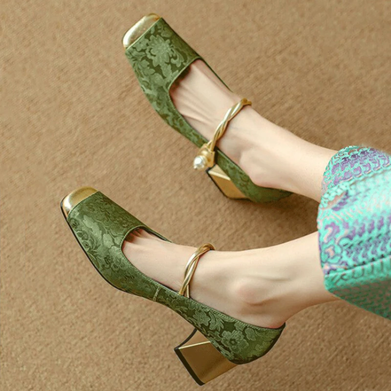 Sapato-retro-de-salto-m-dio-feminino-vers-til-macio-confort-vel ...