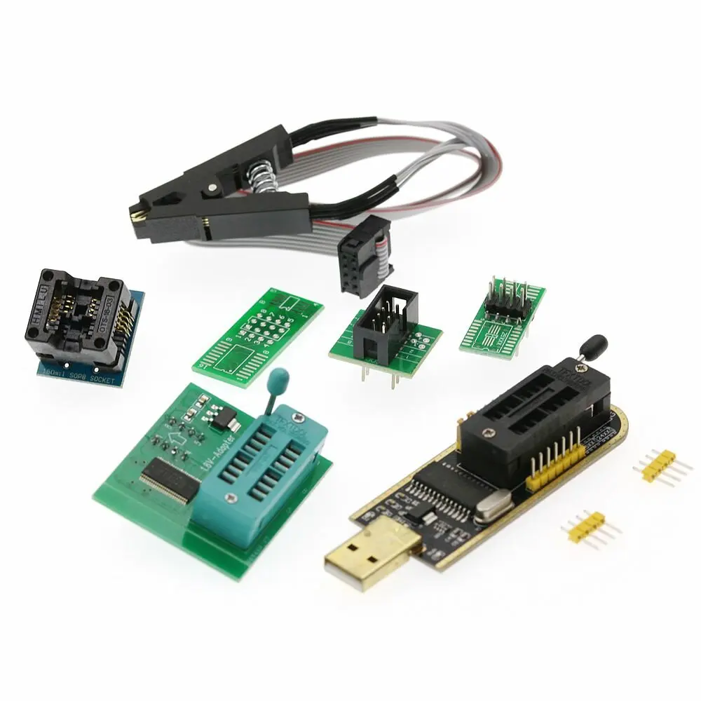 4-PCS-CH341A-24-25-Series-EEPROM-Flash-BIOS-USB-Programmer-Module-SOIC8 ...