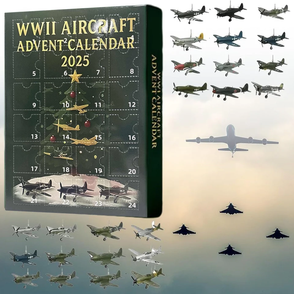Aeroplane Advent Calendar WWII Aircraft 3D Advent Calendar 2025,24 Days ...