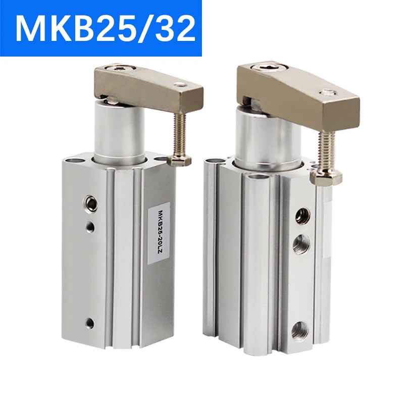 MKB25/32-10R/20L/30R Swings Back 90 Degrees Angle Cylinder Clamping ...