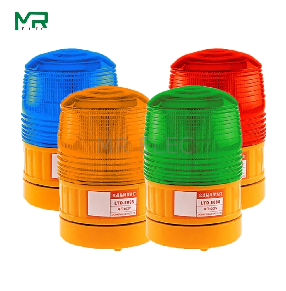 LTE-5088-Battery-powered-DC-6V-LED-screen-flash-LED-strobe-Alarm-red ...