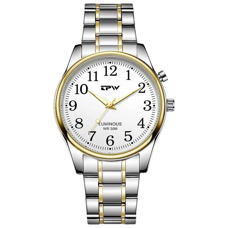 Easy Reader Light Up Watch Dial Luminous Face 40mm Stainless Steel ...