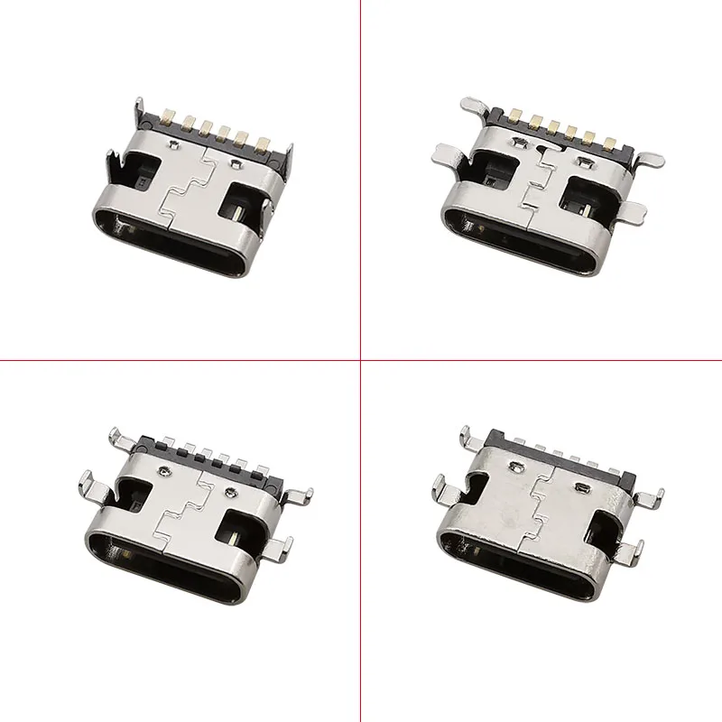 6-Pin-USB-Type-C-Female-Connector-Data-Charging-Port-Jack-DIY-Repair ...