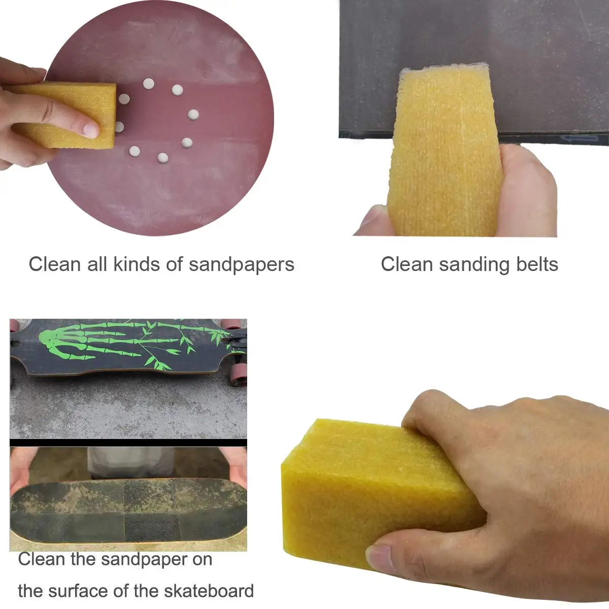 Tisztító Radír -Bot 1 ”X 1” X 6 ”Természetes Gumi A Porcsiszoló Övek ...