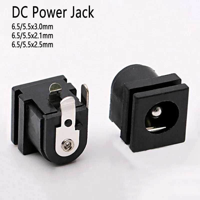 5pcs DC6.5 * 3.0mm 5.5 * 2.1mm 5.5*2.5mm Power Socket Connector With ...