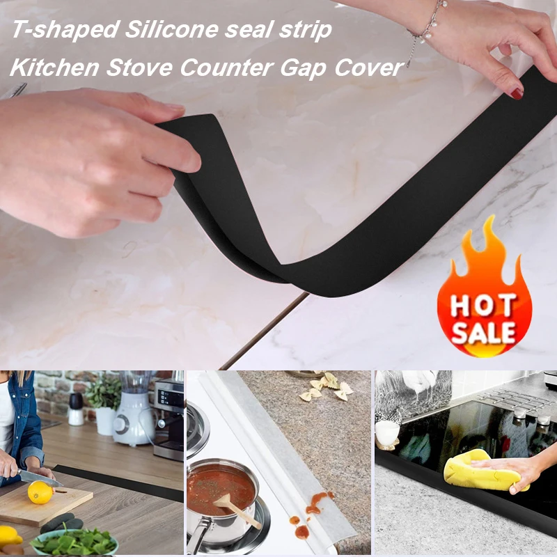 1PCS-25inch-T-shaped-Silicone-Rubber-Strip-Kitchen-oil-and-stain-proof ...