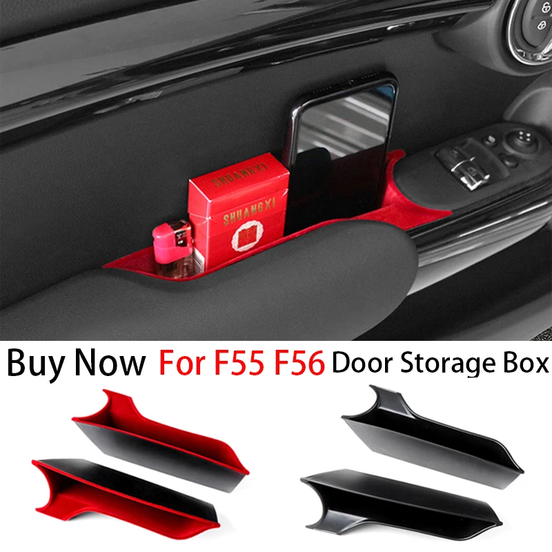 Car Door Storage Box Interior Handle ABS Storage Container Phone Holder ...