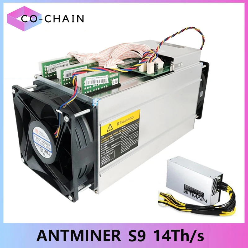 AntMiner-S9 14T Bitcoin Miner com Bitmain PSU, ASIC Miner, BCH, BTC ...