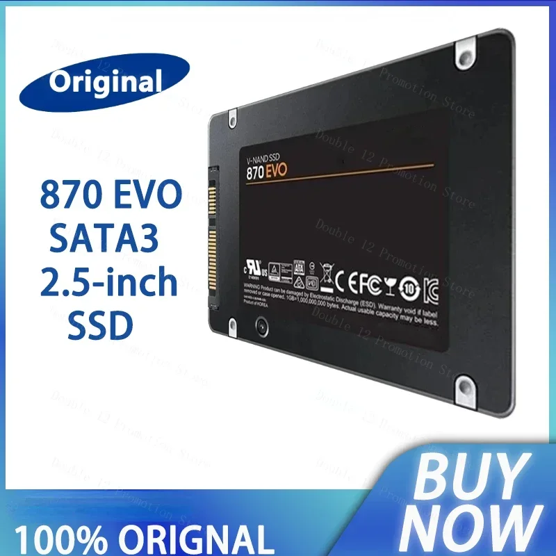 870 EVO 내장 솔리드 스테이트 드라이브, SSD 1TB, 2TB, 4TB, SATA3, 2.5 인치, Ssd, Nvme M2, HDD 하드 디스크, 노트북 PC ...