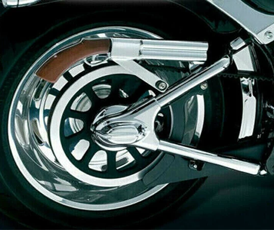 Chrome-Rear-Swingarm-Axle-Cover-For-Harley-Softail-Heritage-Classic-EFI ...
