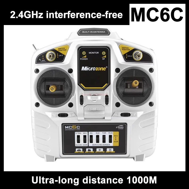Microzone Mc6c 2.4g 6ch Controller Transmitter Receiver Radio System ...
