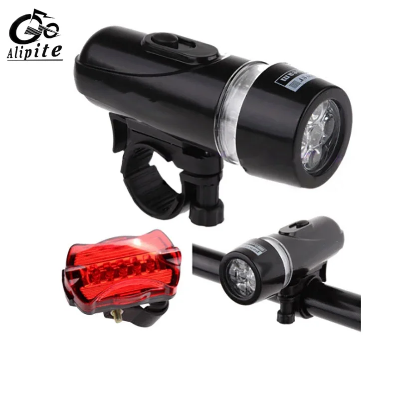 Bike-Light-Cycling-Biycle-Front-Rear-Taillight-Set-Waterproof-5-Led ...