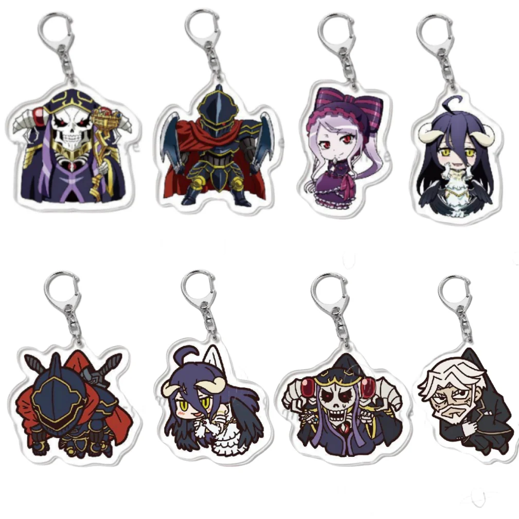 6CM-Anime-Peripherals-Overlord-Cartoon-Acrylic-Keychain-Creative-Trend ...