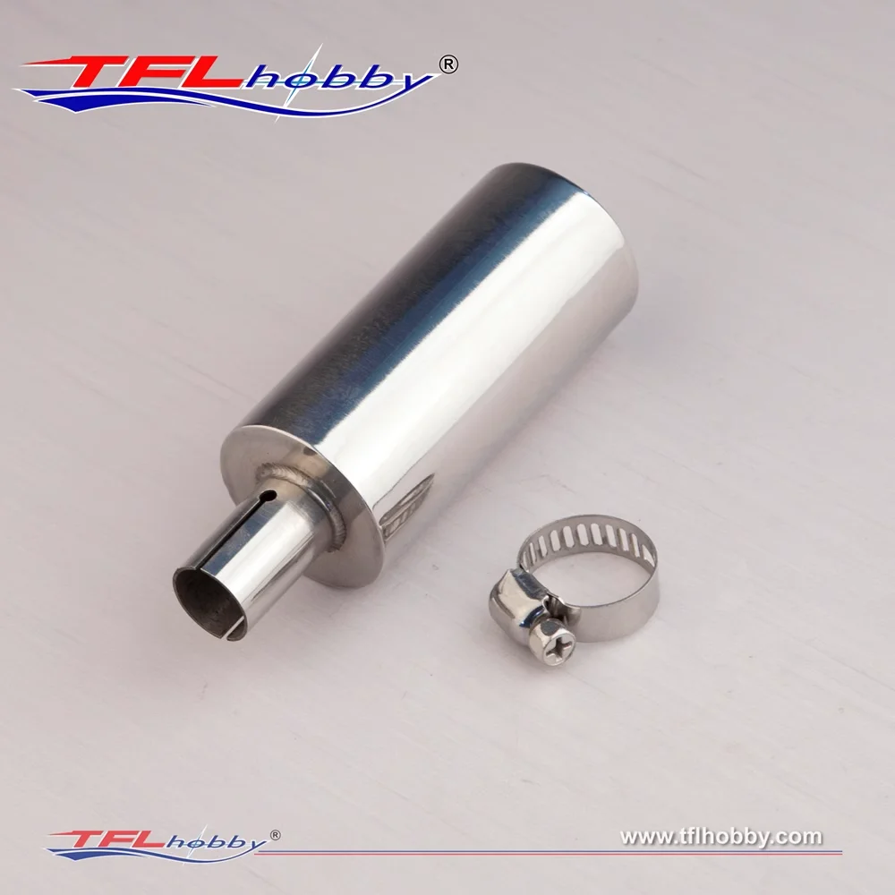 TFL Exhaust Pipe Stainless Steel 110 mm Dissipative Muffler RC Model ...