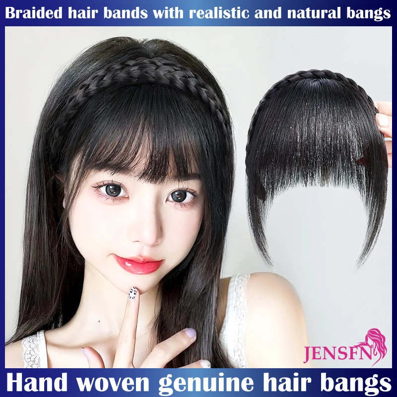 Female-Braid-Hair-Hoop-Bang-One-Hair-Natural-Stealth-Non-trace-Forehead ...