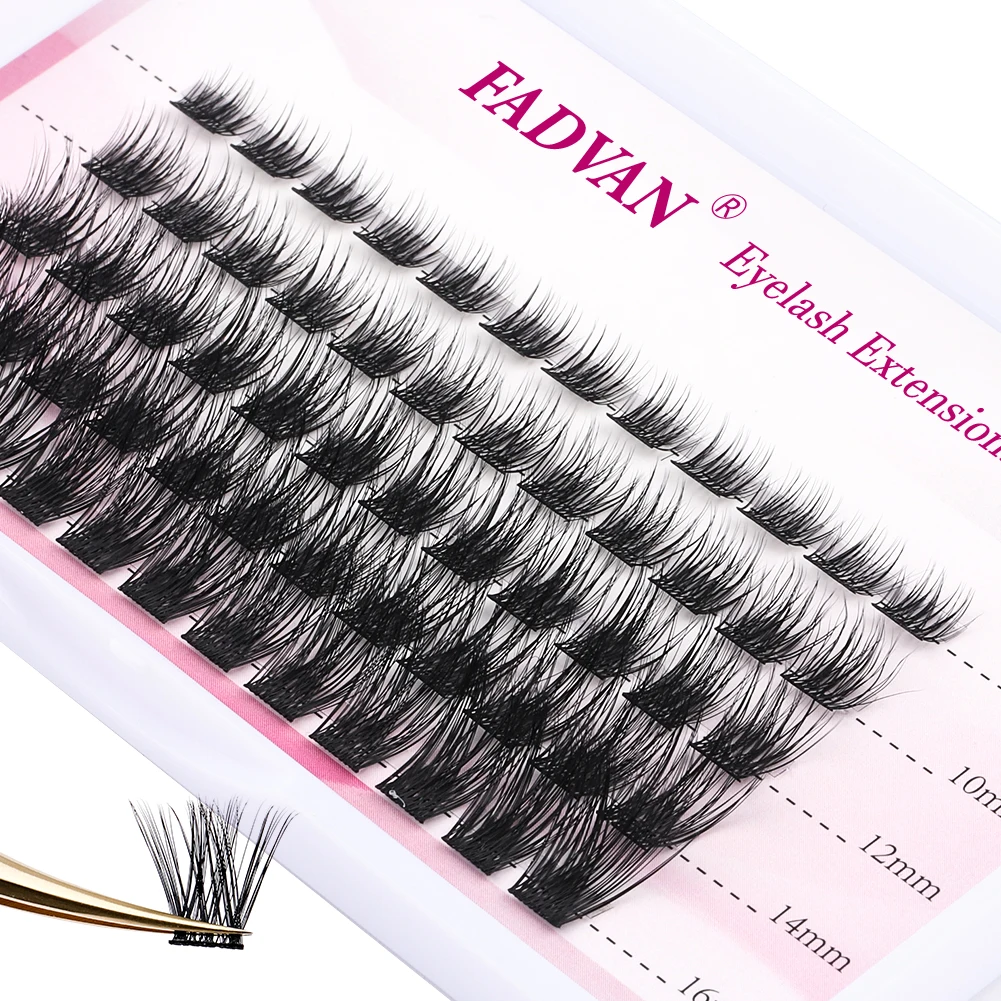 Fadvan Clusters Eyelash Extension Mix Diy Dovetail Segmented Lash 60 ...