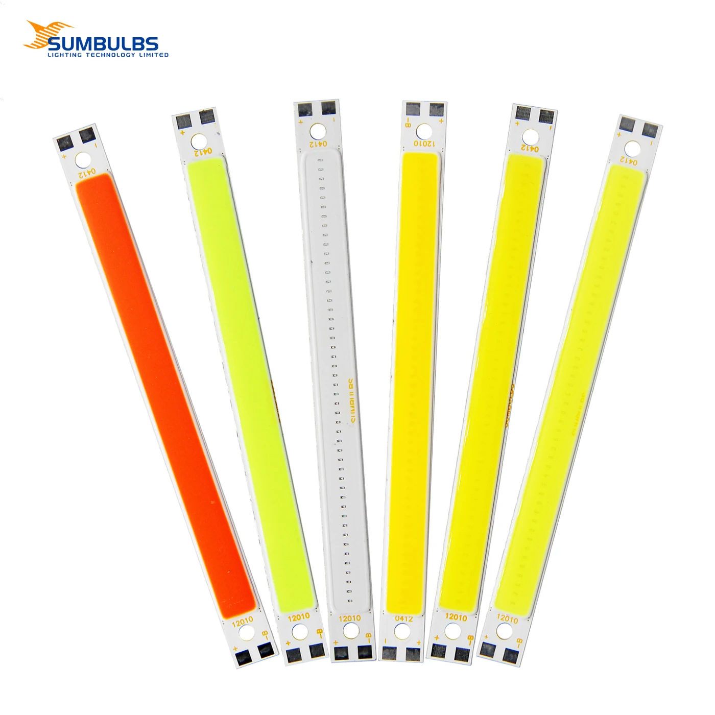 SUMBULBS 120x10mm 10W COB Strip Light Source DC 12V Emitting Diode Bulb ...