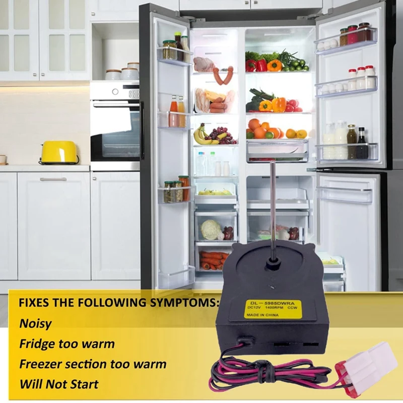 Cooling-Fan-Motor-For-LG-Refrigerator-DL-5985DWRA-DV12V-1400RPM-Fridge ...