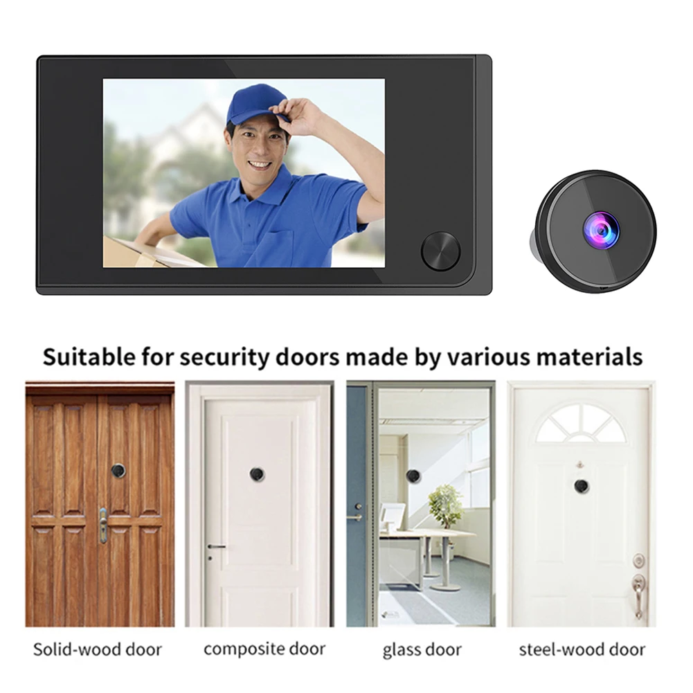 Peephole-Door-Video-Camera-120-ngulo-de-Vis-o-Ampla-1MP-Peephole-Viewer ...