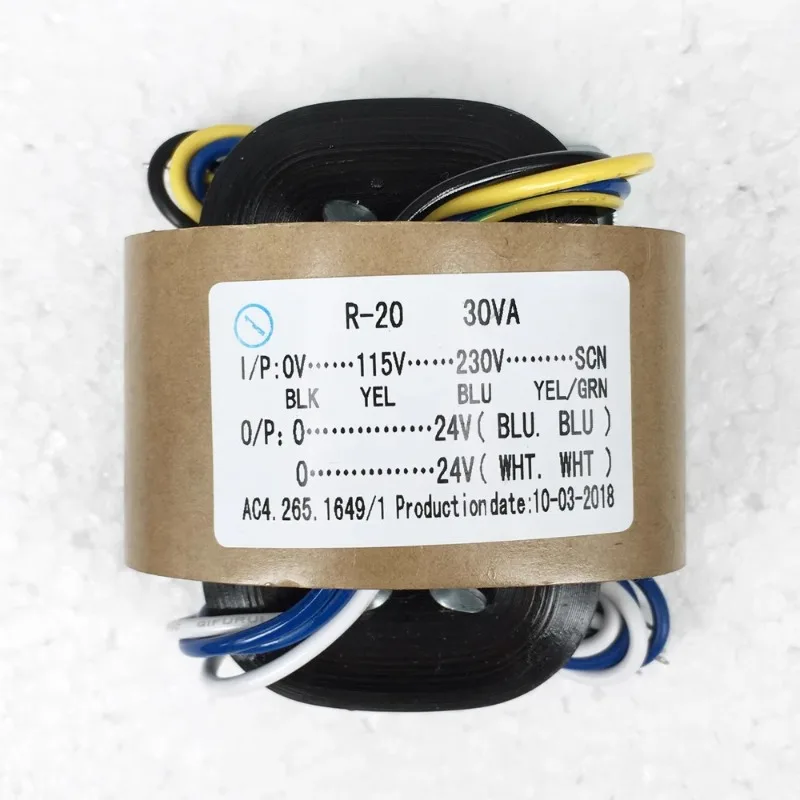 R Core Transformer 20W Dual 24V R20 Transformers 230V To 2X24V Copper ...