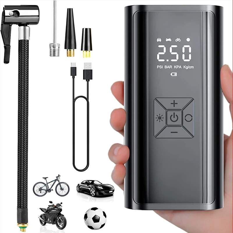 Portable-Car-Air-Pump-Compressor-12V-150PSI-Electric-Wireless-Car-Tire ...