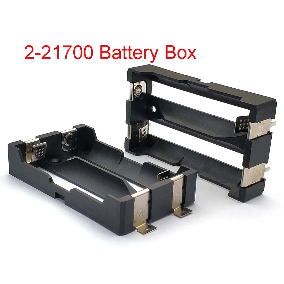2 x 21700 Battery Holder SMT SMD THM Battery Box 21700 Storage Box 2S ...