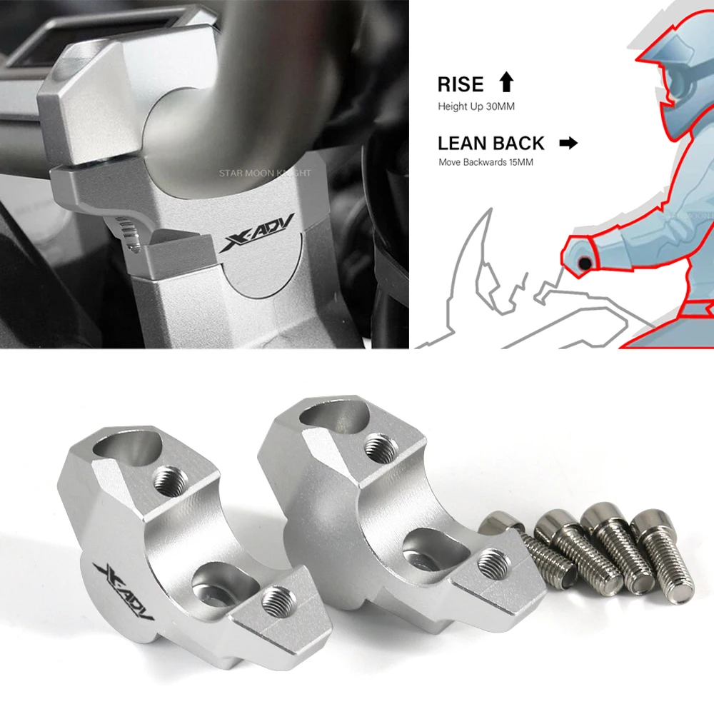 Handlebar-Riser-Clamp-Adapter-For-Honda-X-ADV-750-ADV750-X-ADV-750-350 ...