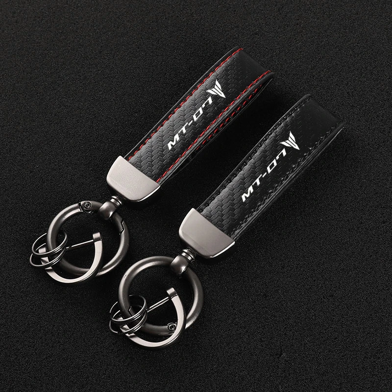 High Grade Carbon Fiber Motorcycle Keychain Holder Keyring for Yamaha ...