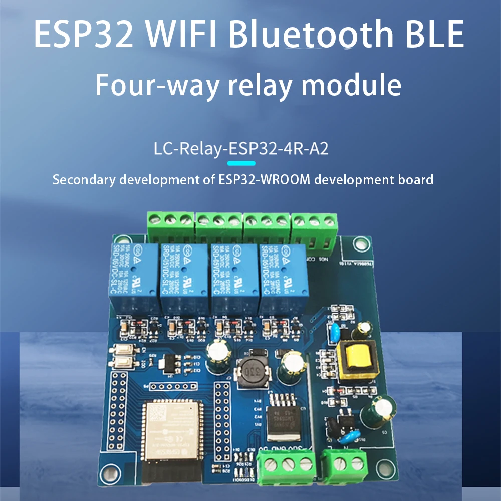 ESP32 Relay Development Board AC / DC Power Supply WiFi Bluetooth BLE 4 ...