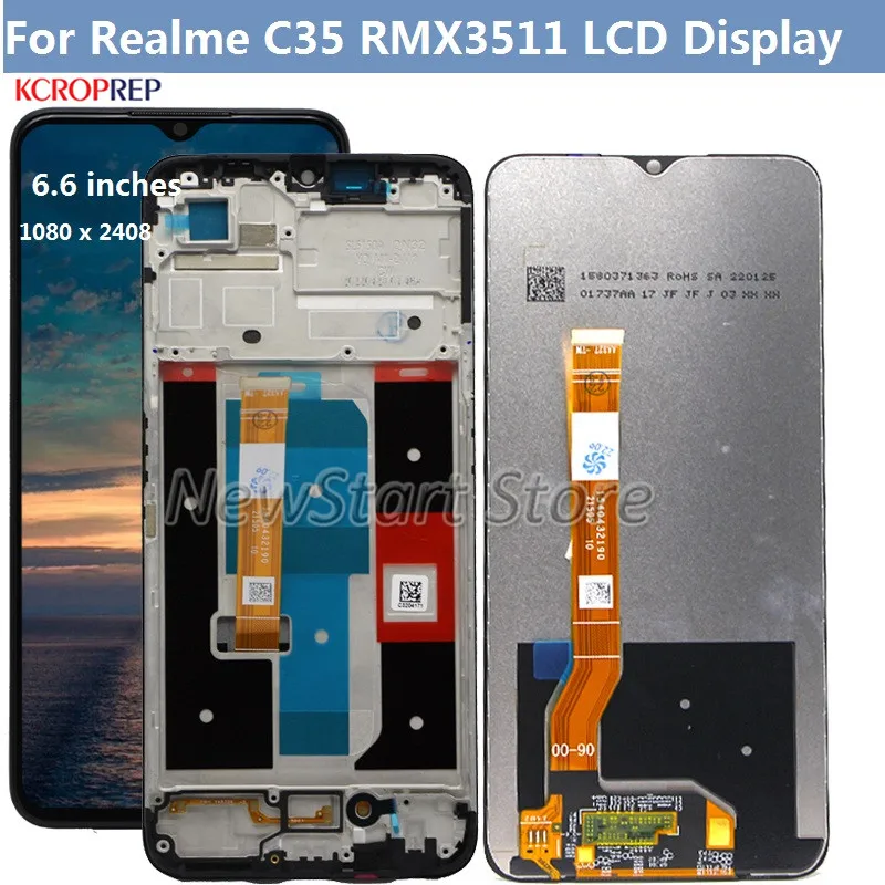 Original-6-6-LCD-For-Realme-C35-RMX3511-Display-Touch-Screen-Panel ...