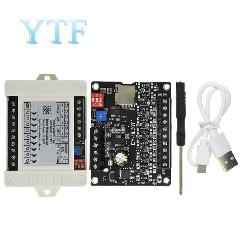 MP3-Power-Voice-Broadcast-Prompt-Module-DC9-24V-30W-High-And-Low-Level ...