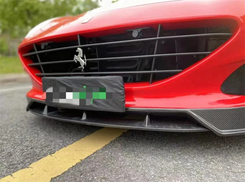 For Ferrari California T 2015-No REAL Carbon Fiber Front Lip Splitters ...