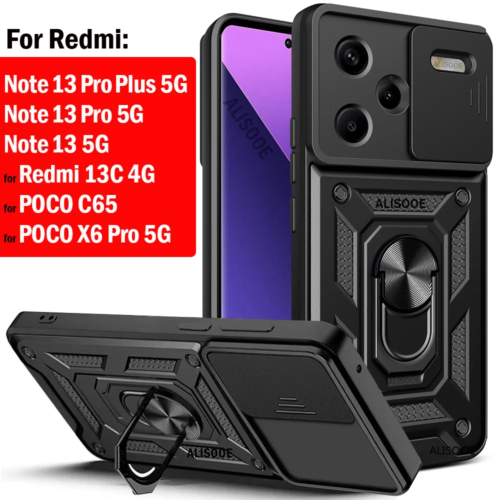 For-Redmi-Note-13-Pro-Plus-5G-POCO-X6-Pro-C65-Case-Slide-Camera-Lens ...