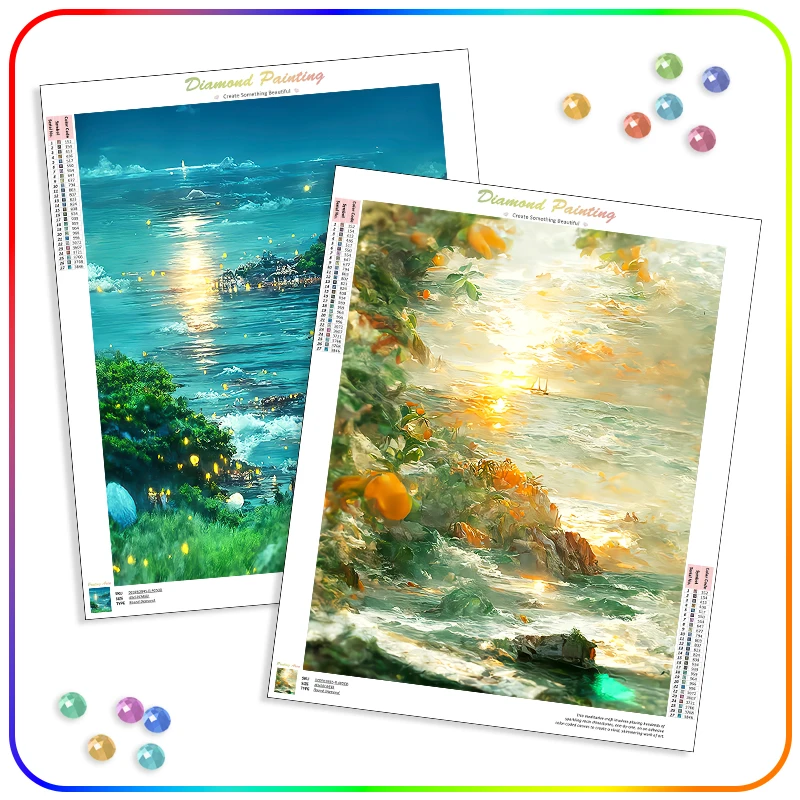 SDOYUNO-Diamond-Painting-For-Beginner-Crystal-Landscape-Scenery-Retro ...