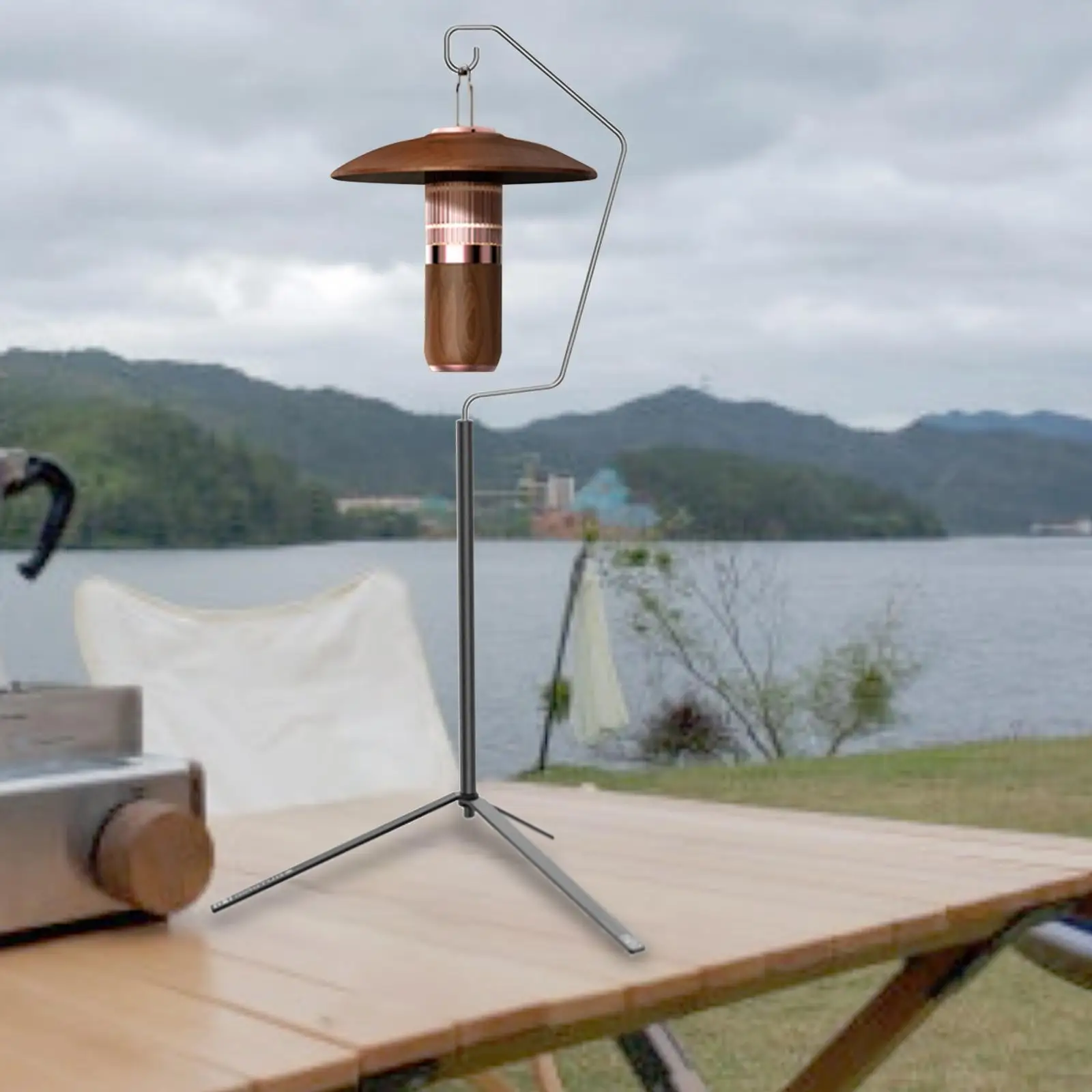 Camping-Tabletop-Lantern-Stand-Rack-Detachable-Light-Tripod-Stand ...
