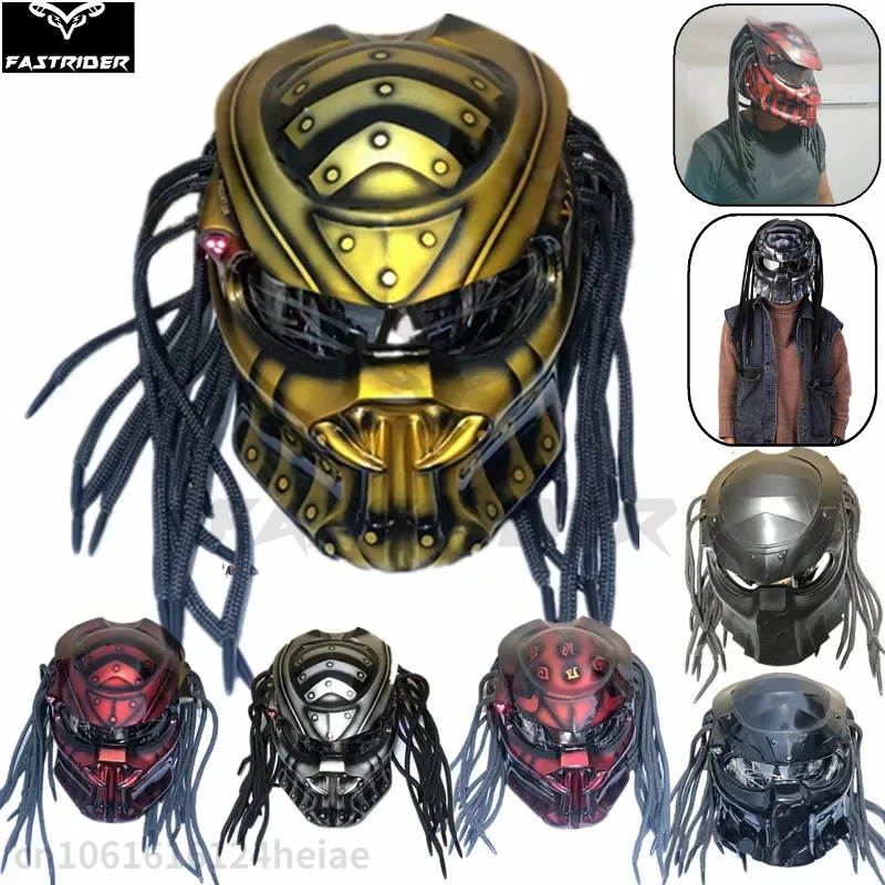 Casco-Predator-de-fibra-de-carbono-de-cobertura-completa-personalizado ...