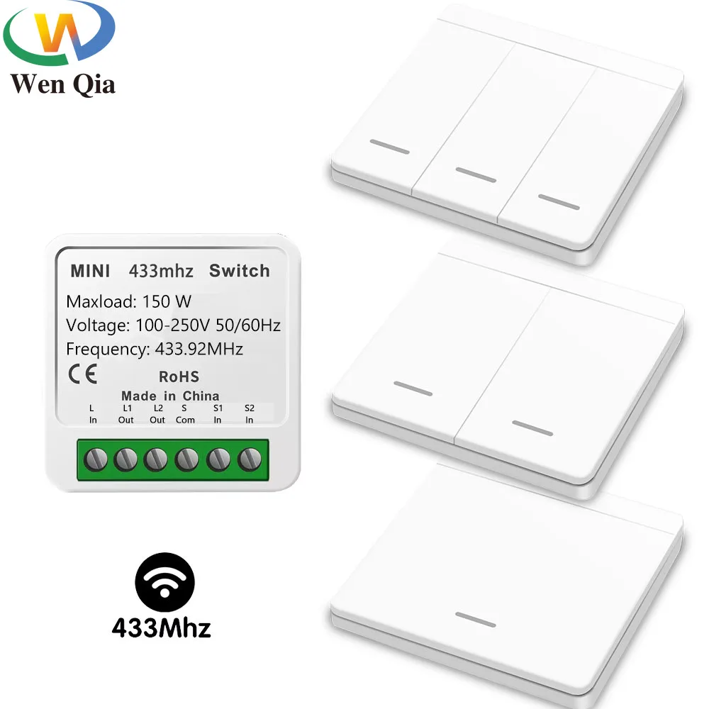2-Way-Wireless-Light-Switch-Without-Neutral-Rf-433MHz-Remote-Control ...