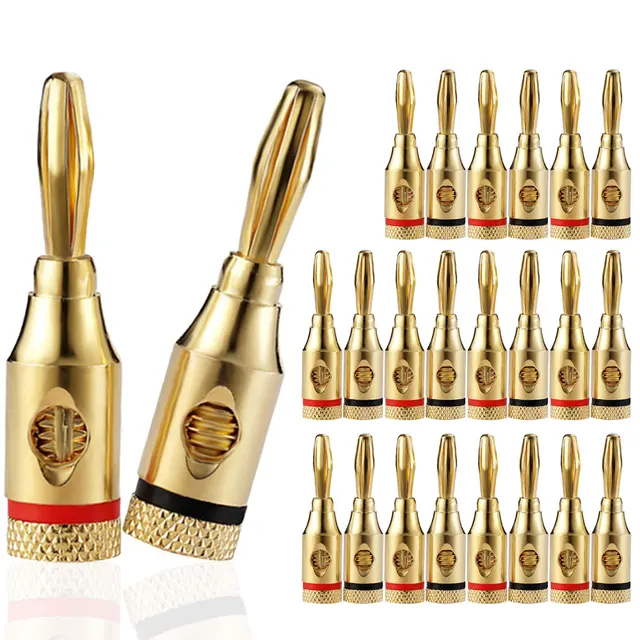 Musical Sound 50 Pieces Set Open Screw Type Banana Connector for ...