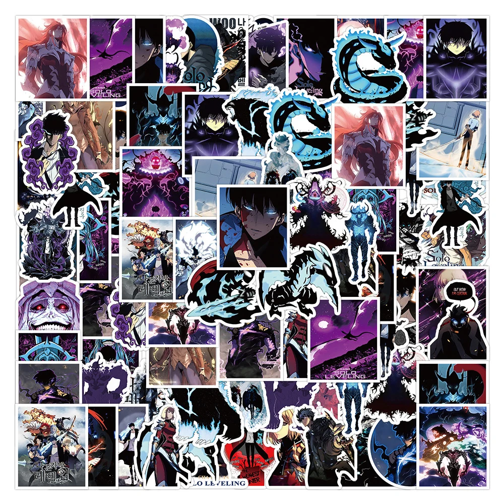 10-30-50pcs-Sung-Jin-Woo-Solo-Leveling-Stickers-Cool-Anime-Sticker ...
