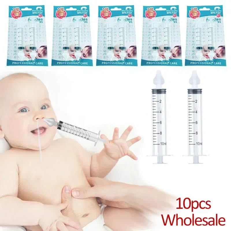 1/10Pcs Baby Nose Clean Needle Tube Infant Baby Care Nasal Aspirator ...