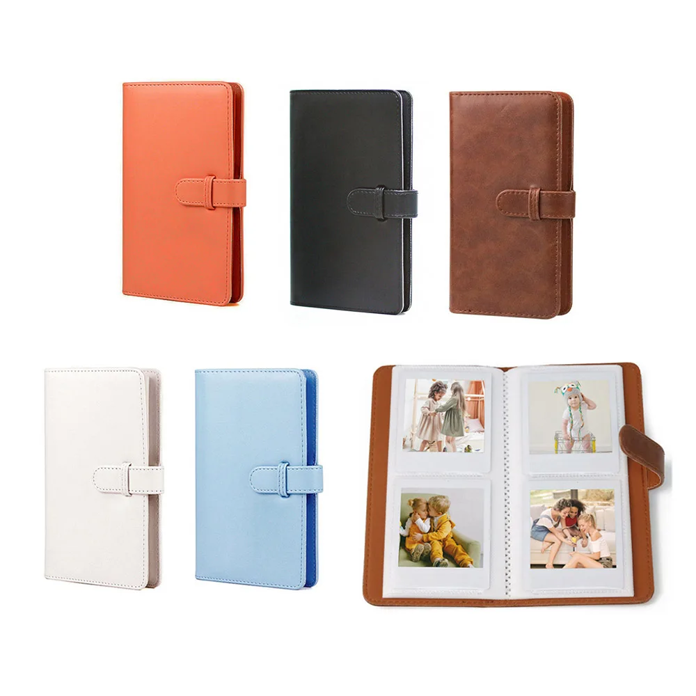 80-Pockets-Retro-PU-Photo-Album-Fit-For-Instax-Square-Film-For-Fujifilm ...