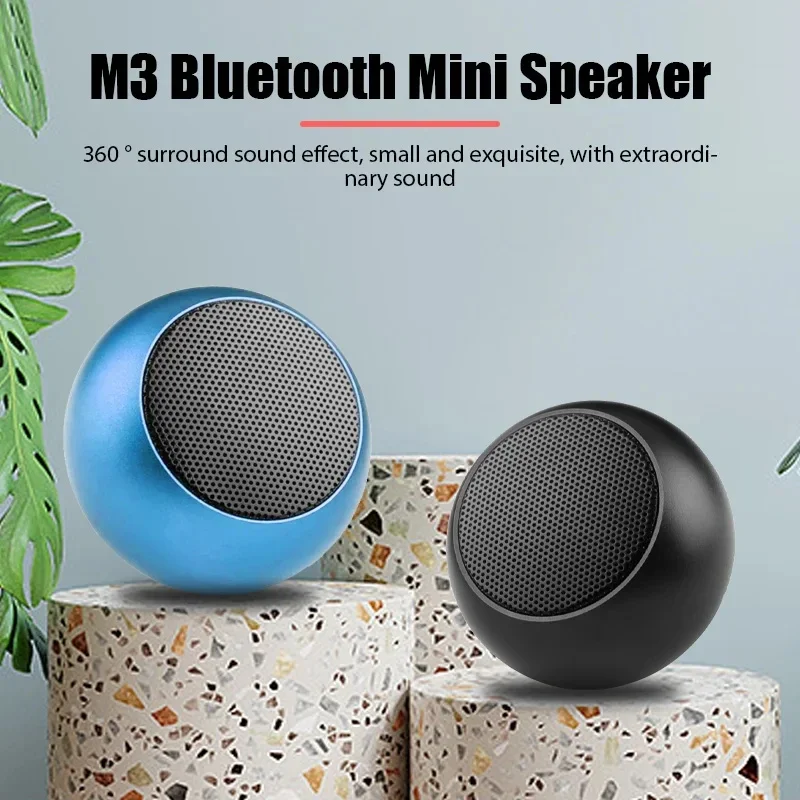 M3-Mini-Wireless-Bluetooth-Speaker-Portable-Small-Steel-Gun-Metal-Heavy ...