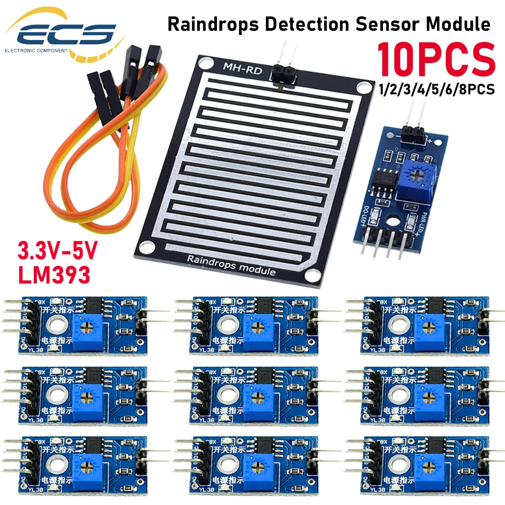 Monitor-Weather-Sensor-Relay-Board-3-3V-5V-Rain-Foliar-Leaf-Moisture ...